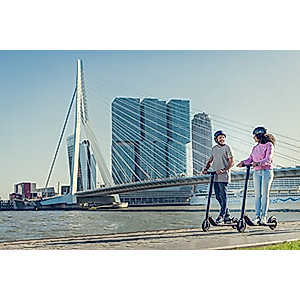 Segway Ninebot ES2 Electric Kick Scooter, Lightweight and Foldable, Upgraded Motor Power, Dark Grey Large