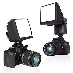 ENHANCE Camera Light Diffuser Softbox for Pop Up and External Speedlites with Foldable, Universal Design, Compatible with Neewer, Altura, Youngnuo, Canon, Nikon, and More Speedlite Flashes