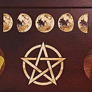 Tarot Card Holder Stand for the 3-Card Reading Tarot Card Stand Display Daily Oracle Card Stand Altar & Witchcraft Supplies Moon Phase Altar Decor Witchy Gifts for Tarot Lovers Tarot Beginners.