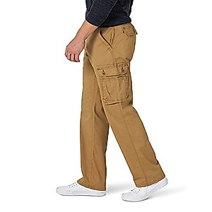 Lee Men's Wyoming Relaxed Fit Cargo Pant, Bourbon, 42W x 30L