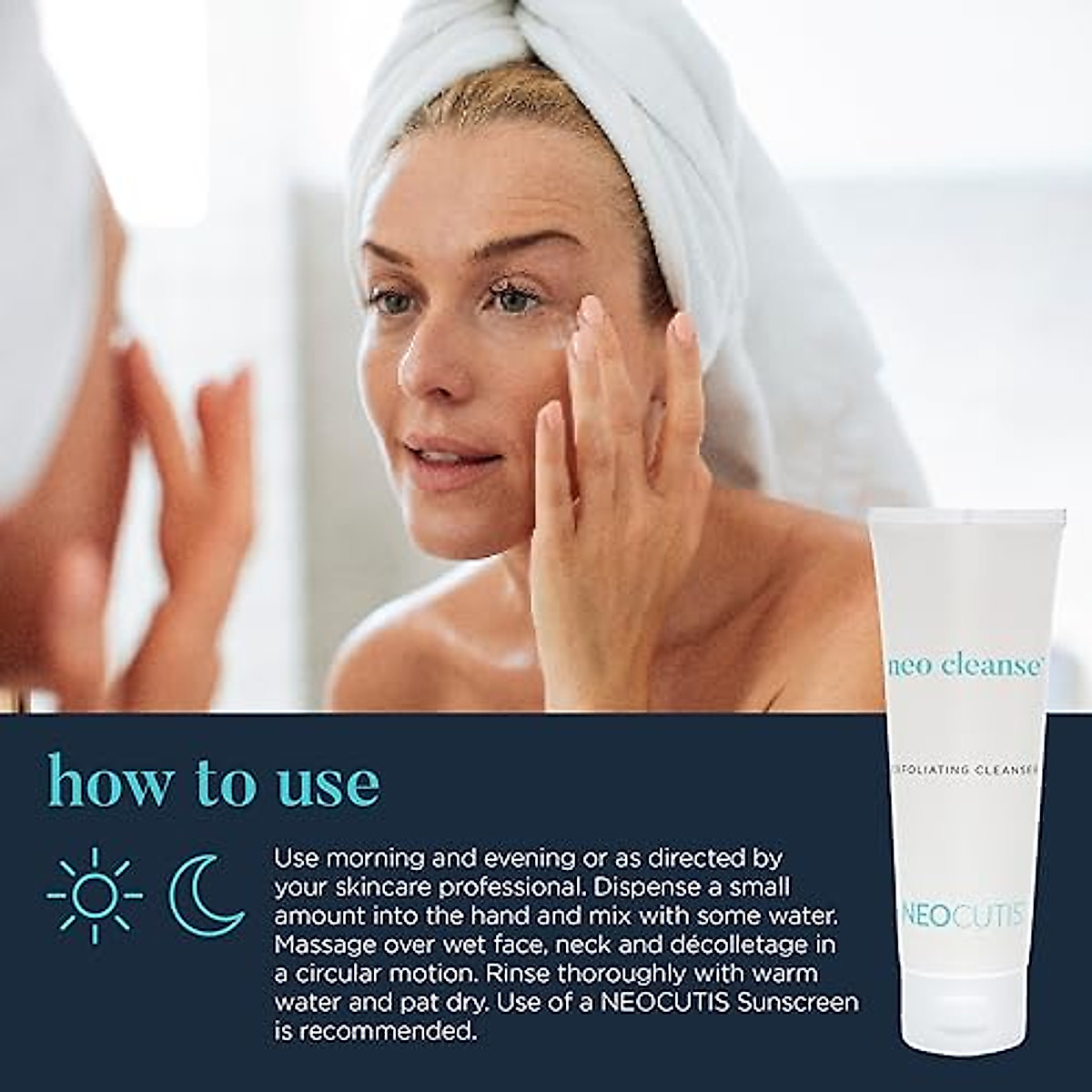 Neocutis Neo Cleanse - Exfoliating Skin Cleanser - Glycolic Acid Gel - 125ml