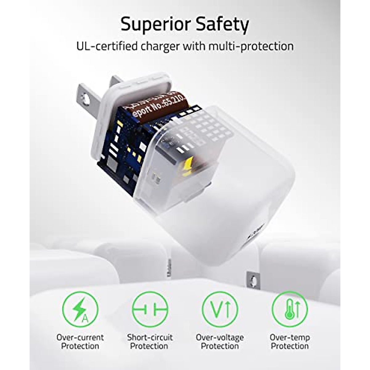 iPhone Fast Charger Apple MFi Certified, Syntech 20W USB C Wall Charger Block Ultra-Compact Charger with 6.6ft USB C to Lightning Cable, Compatible with iPhone 14/14 Pro/13/12/11/XS/XR/X/iPad/AirPods