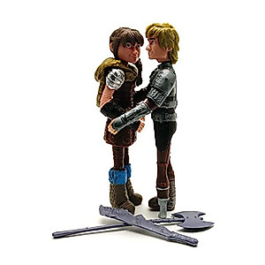 Toysvill Vikings - Action Figures - Hiccup, Astrid, Stoick, Gobber, Snotlout, Fishlegs, Tuffnut & Ruffnut Toys (Set of 8 pcs)