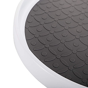 Bekith 2 Pack Non-Skid Pantry Cabinet Lazy Susan Turntable, 12-Inch Single Round Rotating Kitchen Spice Organizer for Cabinets, Pantry, Bathroom, Refrigerator, Gray