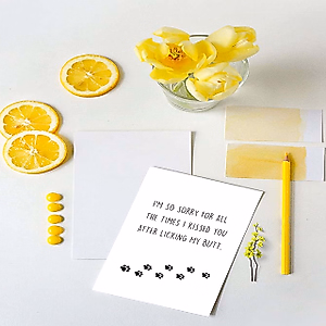 Comting Funny Card for Dog Mom Dad, Hilarious Birthday Card From Dog, Dog Cat Lover Birthday Mother's Day Card