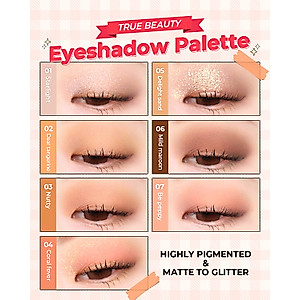 AMTS x True Beauty Edition - Some Sweet EyeShadow Makeup Palette | Matte Shimmer Metallic, Long Lasting, Cheek blush, All My Things, K Beauty, Pink Gold makeup