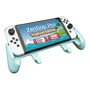Satisfye - ZenGrip Pro Gen 3 OLED, a Switch Grip Compatible with Nintendo Switch - Comfortable & Ergonomic Grip, Joy Con & Switch Control. #1 Switch Accessories Designed for Gamers (Blue)