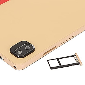 Kufoo Reading Tablet Dual Card Slots Octa Core CPU US Plug 100‑240V 4G LTE Tablet 6GB RAM 128GB ROM for Work (US Plug)