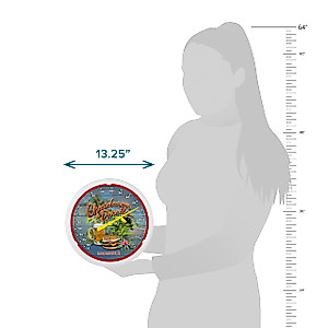 La Crosse Cheeseburger in Paradise 13.25-inch It's 5 O'Clock Somewhere Margaritaville Analog Dial Thermometer, Multi