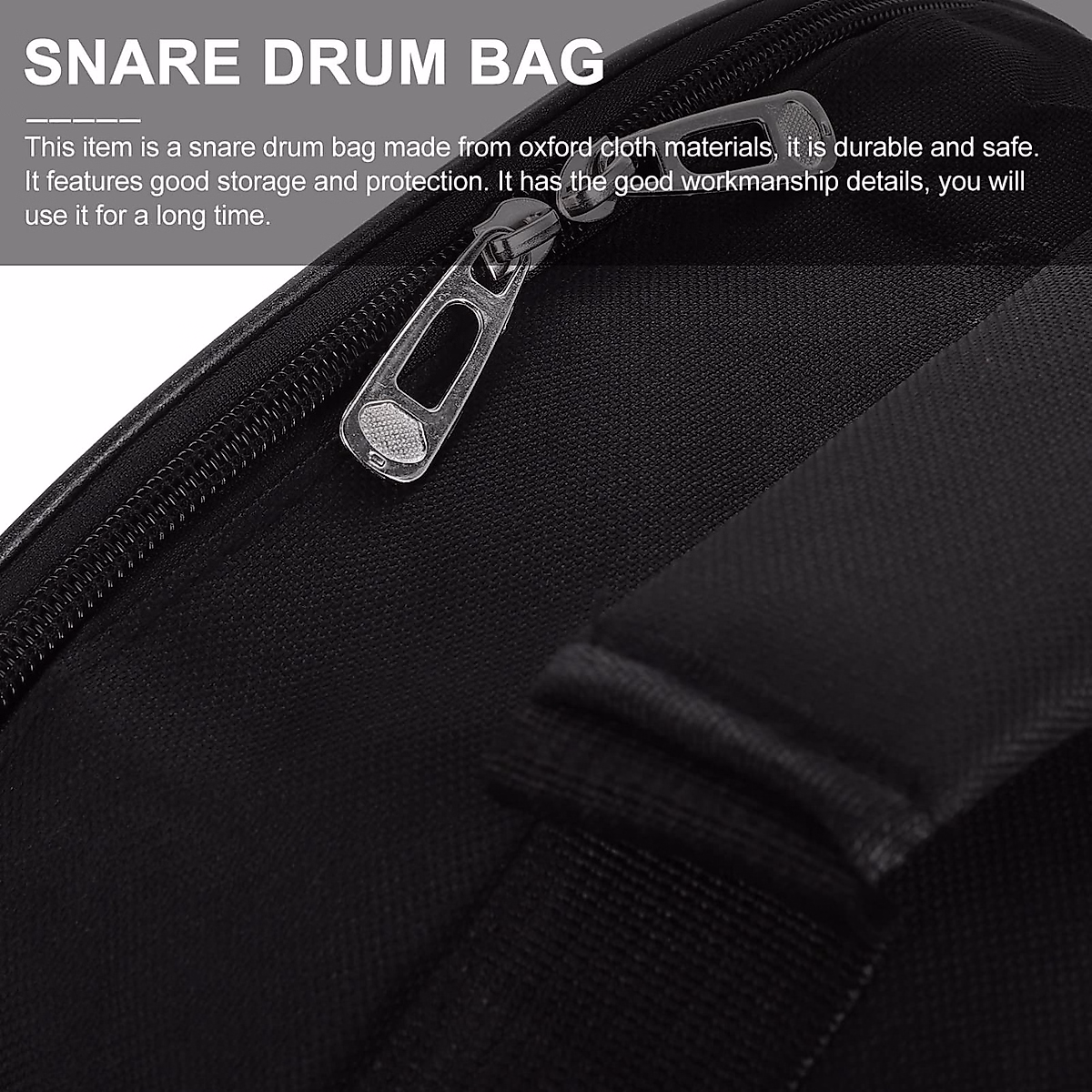 Generic Oxford Cloth Snare Drum Carrying Bag: 13/ 14inch Snare Drum Gigbag Padded Portable Snare Drum Backpack, with Shoulder Straps and Carry Handle (IL271205XBZXPROP8TDRKWH)