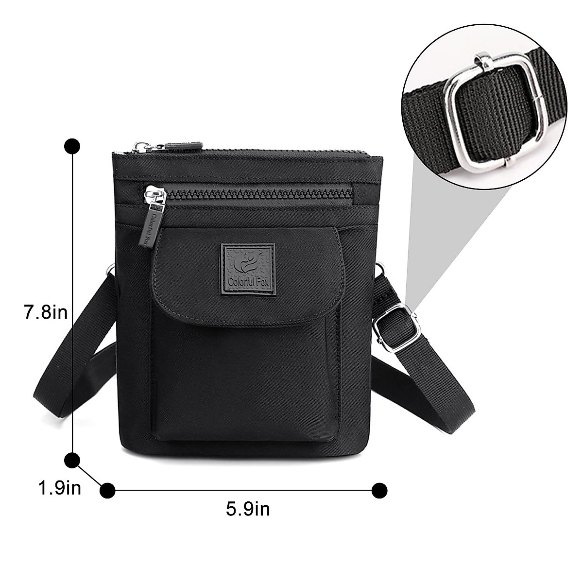 AOCINA Small Crossbody Bags for Women Small Canvas Purses for Teen Girls Lightweight Mini Purse Bag (Nylon-Green)