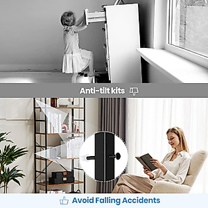 DUMOS 5 Tiers Bookshelf, Classical Modern Book Shelf, Tall Display Shelves in Living Room/Home/Office, Storage Organizer for CDs/Books/Movies, Rustic Brown