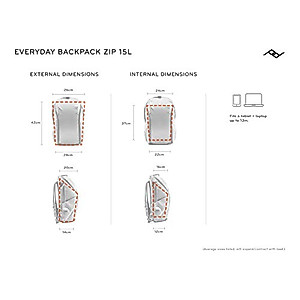 Peak Design Everyday Backpack Zip 15L Bone, Carry-on Backpack with Laptop Sleeve (BEDBZ-15-BO-2)