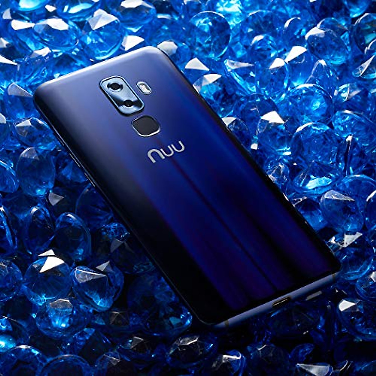 NUU Mobile G3-64GB/4GB RAM - 13MP+5MP Rear Camera, 13MP Front Selfie Camera - Dual-SIM 4G LTE Unlocked Cell Phone- Blue-One-Year US Warranty