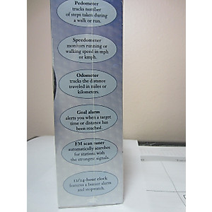 Sharper Image FM Pedometer SR353 HR-887