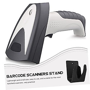 SEWACC 1 Set Scanner Bracket Barcode Scanner Barcode Reader Rack Bracket for Ring Scanners Stand Holder Scan Holder Handheld Scanner Holder Wall Mount Scanner Accessories Black Plastic
