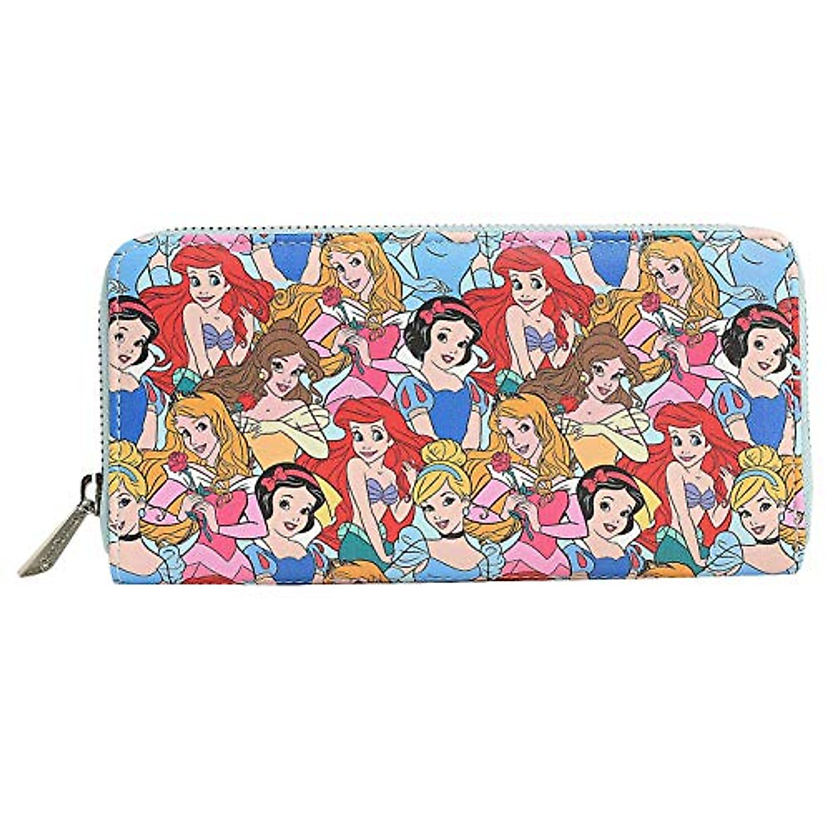 Loungefly Disney Princess and Villains Wallet Zip Around Clutch Faux Leather