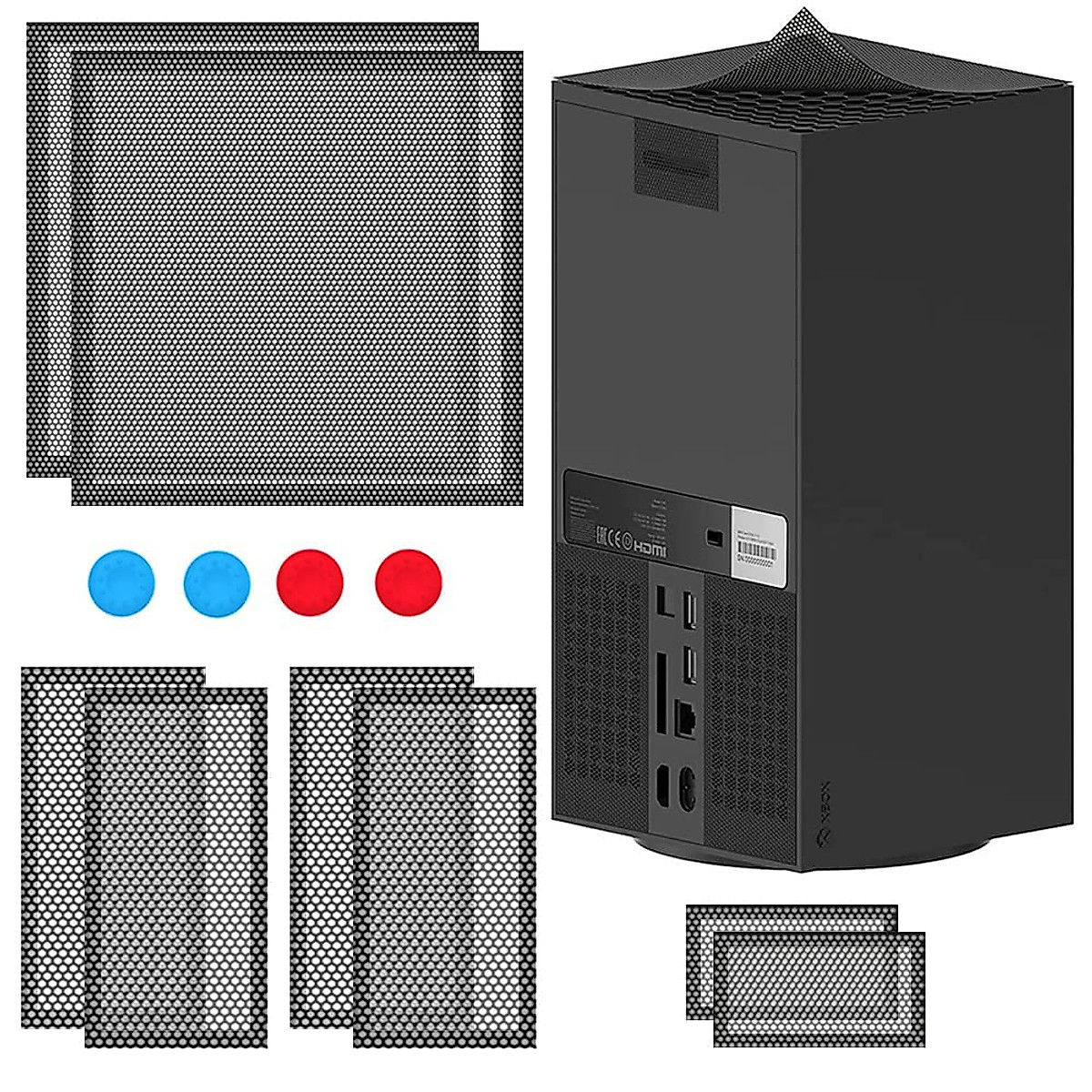 XYGCACO Dust Filter for Xbox Series X, Vent Dust Filter Cover Top Case Dust Proof Filter Cover for Xbox Series X- 2 Packs