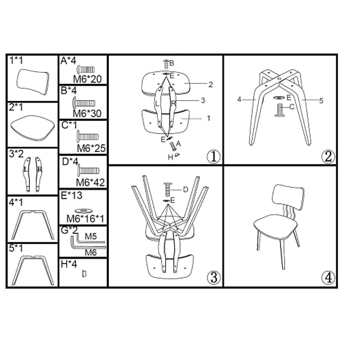 Armen Living Jaguar Mid Century Modern Dining Accent Chair for Kitchen Table Desk Vanity in Grey Fabric and Walnut Wood Finish
