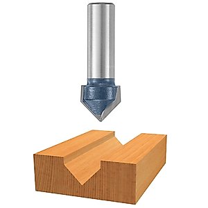 Bosch 84306M 90 degree x 3/4 In. Carbide Tipped V-Groove Bit