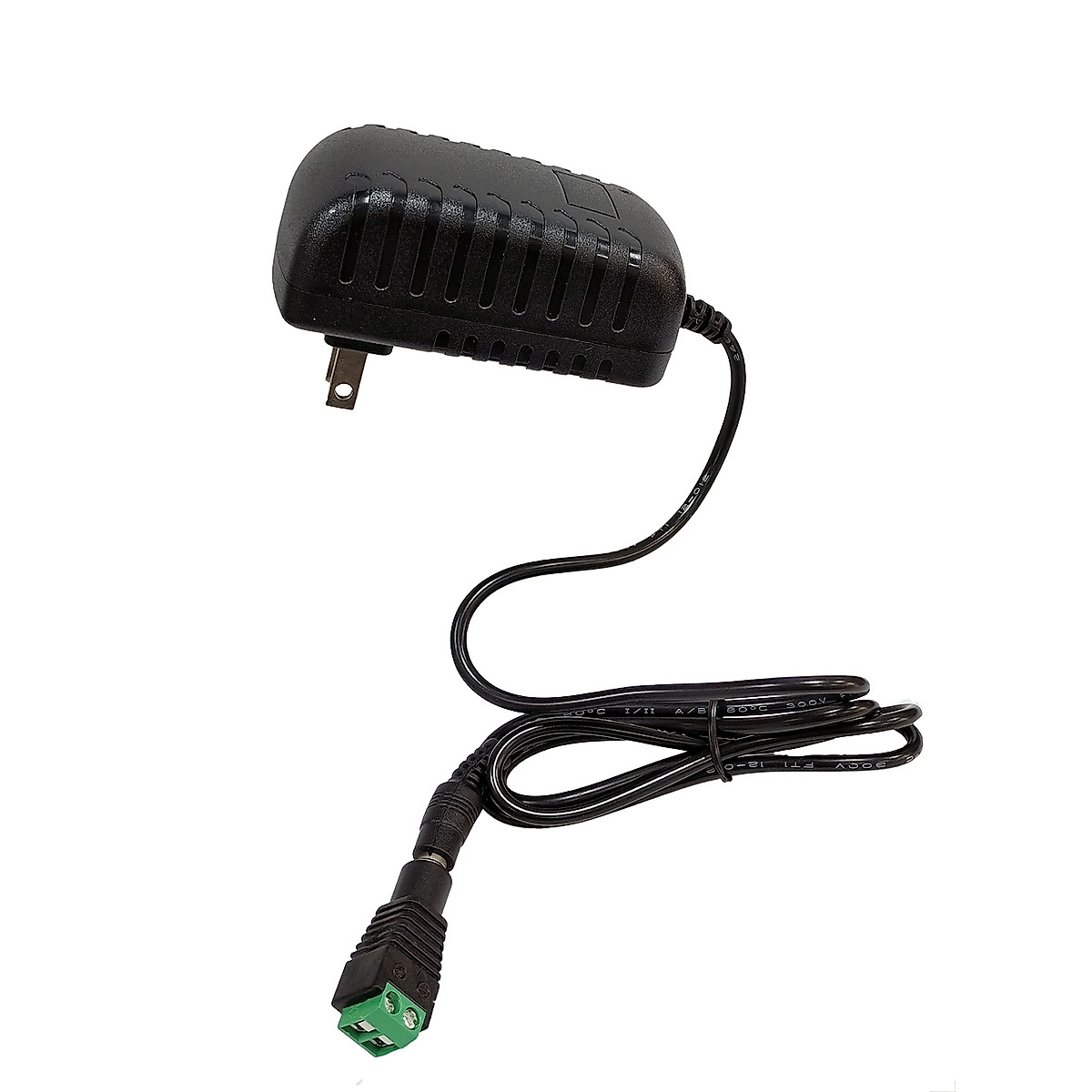 AC to DC Adapter 5V 3A Power Supply with 5, 5mm x 2, 1mm Plug Connector for Strip Light, Wireless Router, Security System , Switches, CCTV Cameras, Black, 8CM*5CM*3.3CM