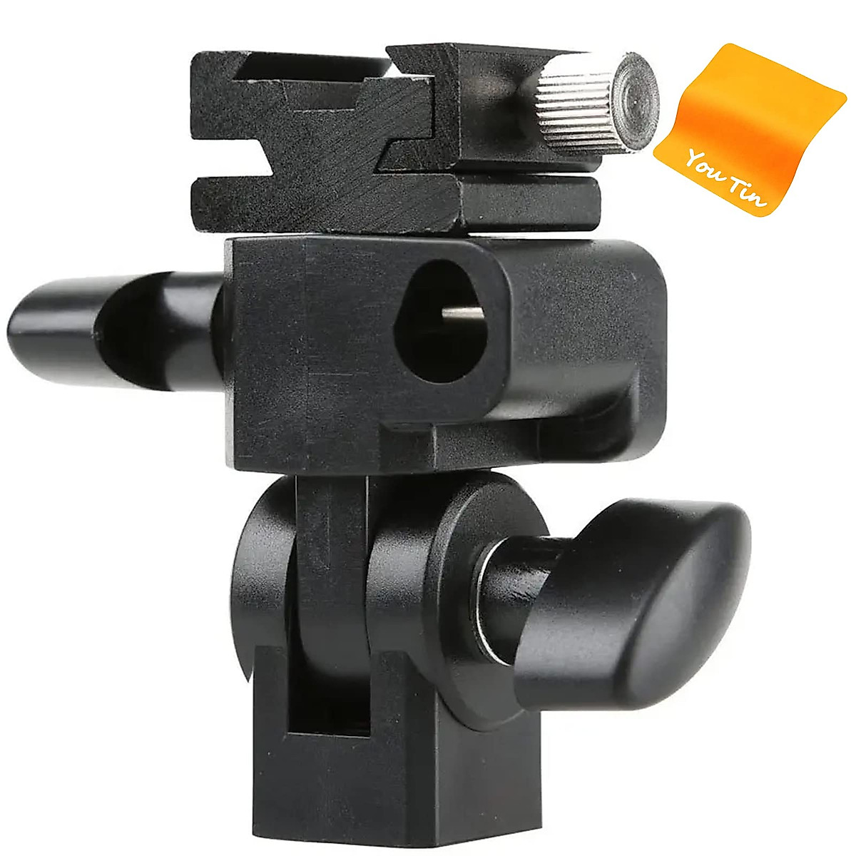 Godox Type E Flash Speedlite Hot Shoe Umbrella Light Holder Universal Mount Stand Flash Bracket Compatible with Godox V860III TT685II V850III V860II TT350 TT600 V350