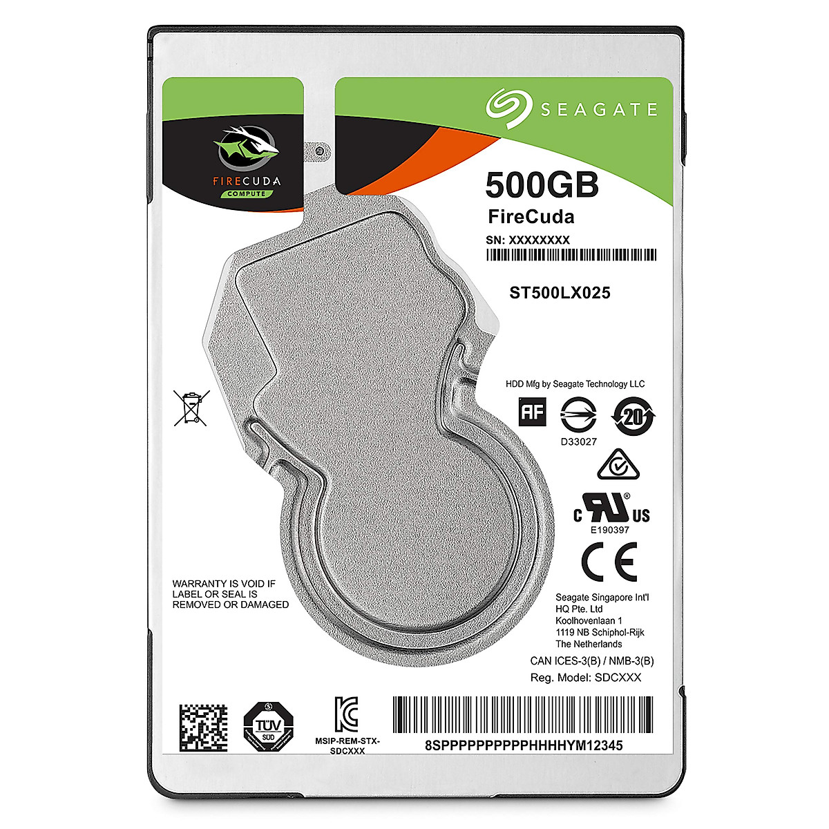 Seagate FireCuda 500GB Solid State Hybrid Drive Performance SSHD – 2.5 Inch SATA 6Gb/s Flash Accelerated for Gaming PC Laptop – Frustration Free Packaging (ST500LX025)