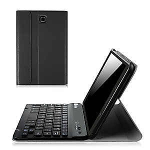 Fintie Keyboard Case for Samsung Galaxy Tab E 8.0 (Model SM-T378/T375/T377), Slim Lightweight Stand Cover with Magnetically Detachable Bluetooth Keyboard, Black