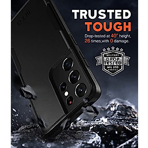 NTG [1st Generation Designed for Samsung S21 Ultra Case(Not for S21 6.2&S21 Plus), Heavy-Duty Tough Rugged Lightweight Slim Shockproof Protective Case for Samsung Galaxy S21 Ultra 6.8 Inch, Black