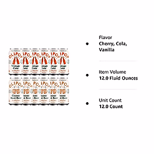 OLIPOP - Old School Classics, Vintage Cola & Root Beer, Classic Soda Variety Pack, Healthy Soda, Prebiotic Soft Drink, Aids Digestive Health, 9g of Plant Fiber, Low Calorie, Low Sugar (12 oz, 12-Pack)