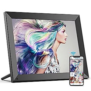 FULLJA 15 inch WiFi Smart Digital Photo Frame - Large Digital Picture Frame, Full Function, 32GB Storage, Motion Sensor, Sharing Photos&Videos via App or Email, Unlimited Cloud Storage, Wall-Mounted