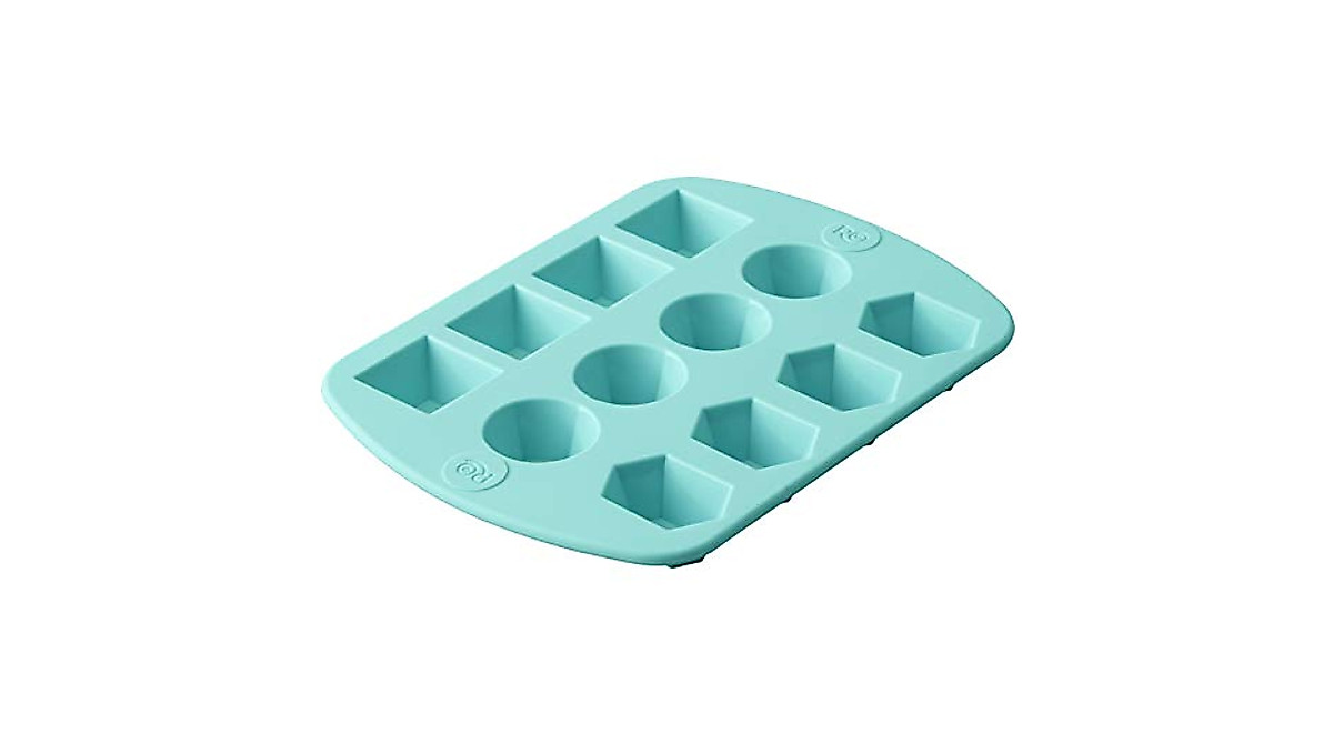 Wilton Silicone Gem Candy Mold - 12 Cavities for Chocolates & Gelatin
