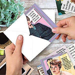 The Best Card Company - 20 Note Cards Blank Assortment (4 x 5.12 Inch) (10 Designs, 2 Each) - Hot Mess AM6622OCB-B2x10