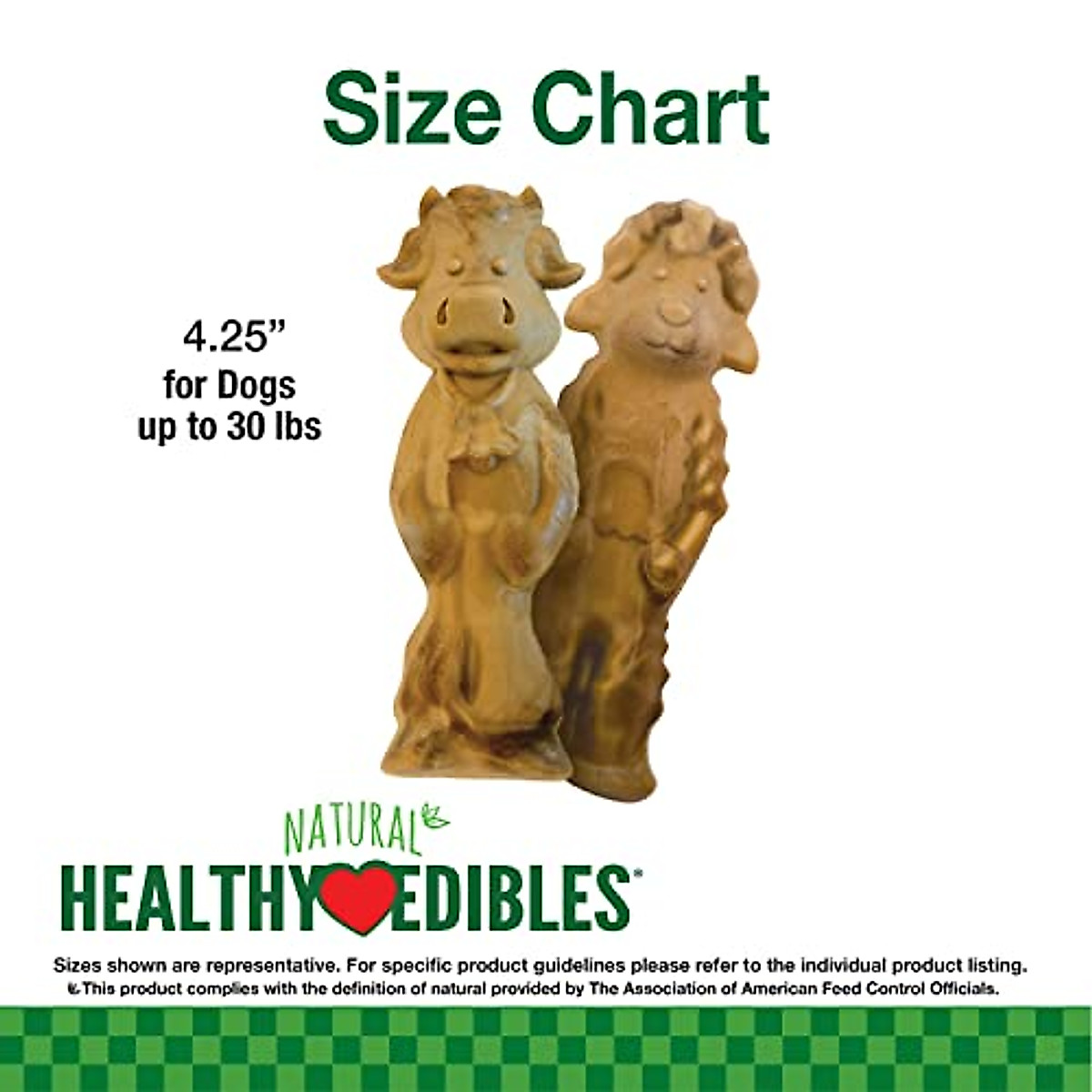 Nylabone Healthy Edibles All-Natural Puppy Chew Treats for Large Breed Puppies Lamb & Apple Medium 2 Count (Pack of 1)