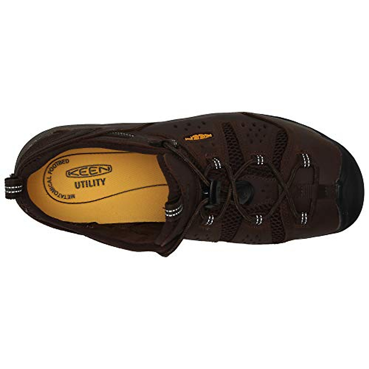 KEEN Utility Men's Atlanta Cool 2 Low Soft Toe ESD Non Slip Work Shoe, Cascade Brown/Forest Night, 12 Medium US