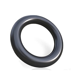 WeTest Dog Chew Circle Toys for Aggressive Chewers, Durable Non-Toxic Natural Rubber （Orange） (LJ-ZLK-112903)