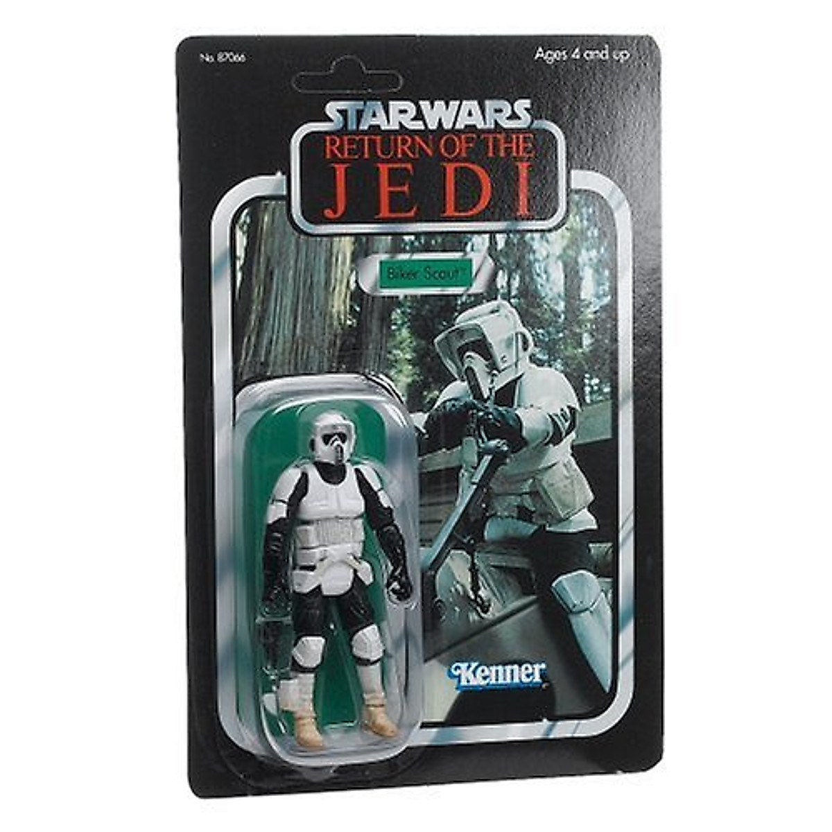 Hasbro Star Wars, The Saga Colllection, Vintage Action Figure Biker Scout, 3.75 Inches