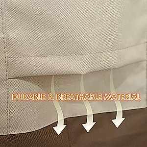 Sundale Outdoor Furniture Cover for Loveseat, Waterproof Bench Cover, Outdoor Dustproof Sofa Cover, 89" x 34" x 33"