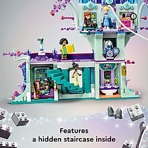 LEGO Disney The Enchanted Treehouse Buildable 2-Level Tree House with 13 Princess Mini-Dolls Including Jasmine, Elsa and Moana, Disney Classic Celebration Gift for Disney Princess Fans Ages 7+, 43215