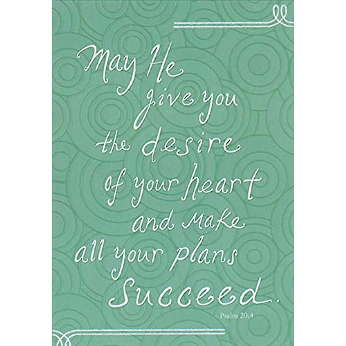 Designer Greetings May He Give You The Desire Of Your Heart Religious Graduation Congratulations Card