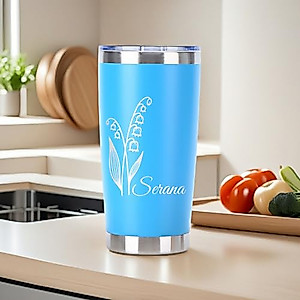 Laser Engraved Tumbler Cup – Customizable Stainless Steel Insulated Water Bottle – Wedding, Birthday Gift for Men, Women, Bride, Groom, Bridesmaid, Best Men