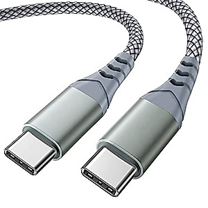 QCEs USB C to USB C Cable 5Ft, USB Type C Charger Cable 60W/3A Fast Charging PD Cord Compatible with Samsung Galaxy S21/S20/S20+/Note 10+ A80, Google Pixel 2/3/3A/4 XL, MacBook Air 2020