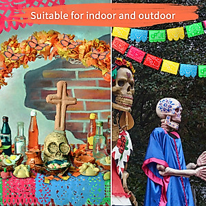 Mexican Party Banner Artificial Monarch Butterfly Plastic Day of The Dead Papel Picado and Halloween Fake 3D Monarch Butterfly for Mexican Party Day of The Dead Party Favors