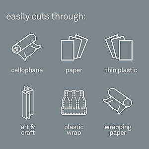 Slice 10477 Super-Safe Carton Cutter, Retracting Blade Guard, Finger-Friendly Blade, Easy Grip, Lasts 11x as Long as Metal, 1 Pack