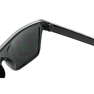 ShadyVEU Oversized Super Dark Lens Square Sunglasses Flat Top Large Black Out Shades for Migraines, Light Sensitivity