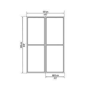 Palram - Canopia Sanremo 10x14 Enclosed Patio Cover with Screen Doors, White DIY Sunroom Kit Lean to Gazebo with Walls to Cover Patio Furniture, Deck, & Porch, UV Protected Polycarbonate Shelter