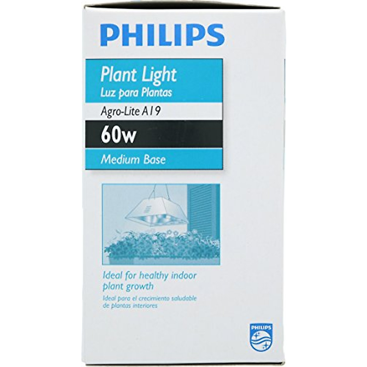 Philips LED Indoor Grow Light A19 Agro-Lite, Artificial Sunlight Bulb for Plants, Soft White Light (2700K), 60W, 120 Volts, 1-Pack