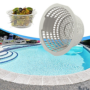 CALIDAKA Skimmers Pool Replacement Skimmer Basket, Fits Most Above Ground Wall Skimmers Pool Supplies Skimmers Basket, Skimmer Basket Random Color (Without Handle)