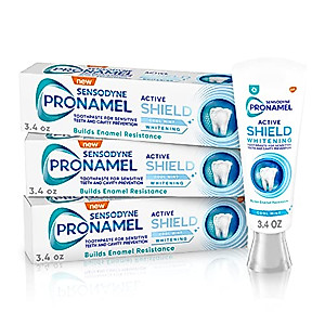 Sensodyne Pronamel Active Shield Whitening Enamel Toothpaste, Cool Mint - 3.4 Ounces x 3