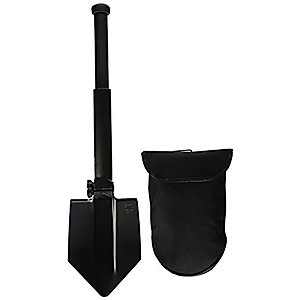 Glock Entrenching Tool with Saw and Pouch, Black,